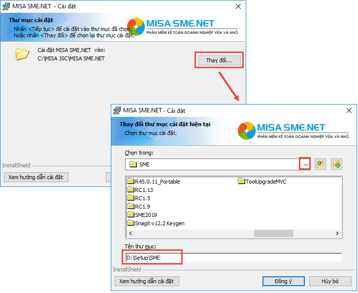 Cài đặt – SME2020