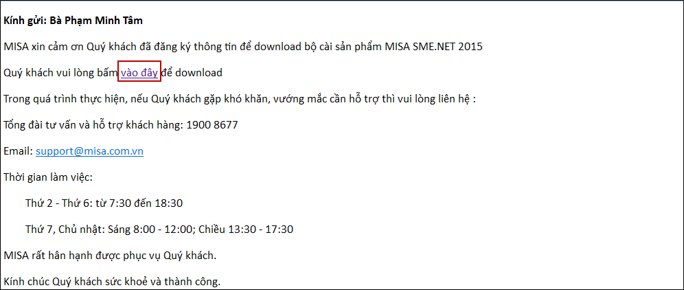 Cài đặt – SME2020