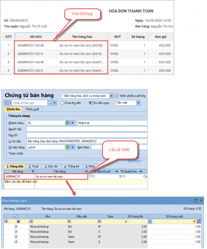 Thiết lập kết nối MShopKeeper – SME2021
