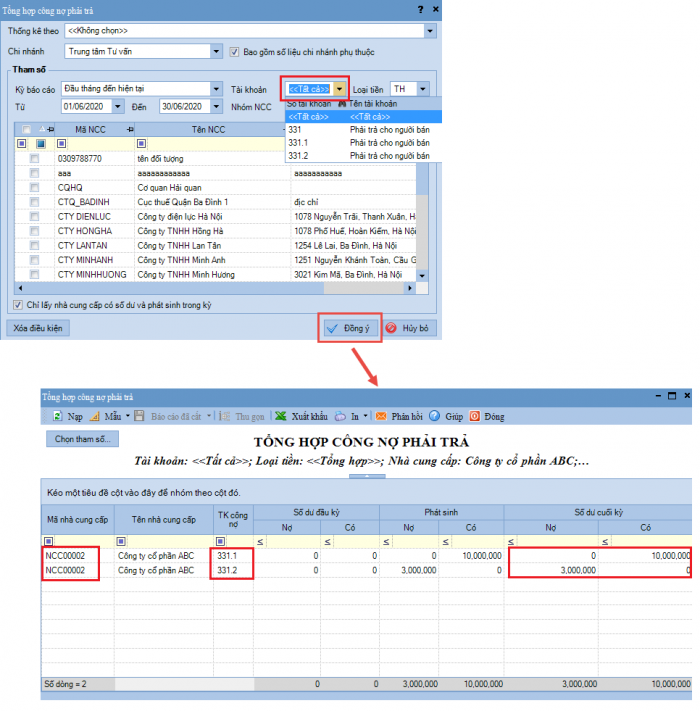 Làm thế nào khi xem số dư TK 331 trên Bảng cân đối lệch với số dư trên ...