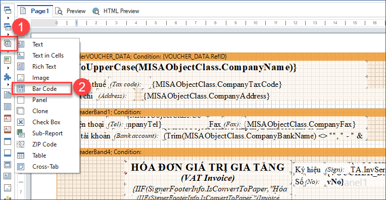 Tôi muốn thiết lập mã QR Code cho mẫu hóa đơn thì làm thế nào? – SME2023